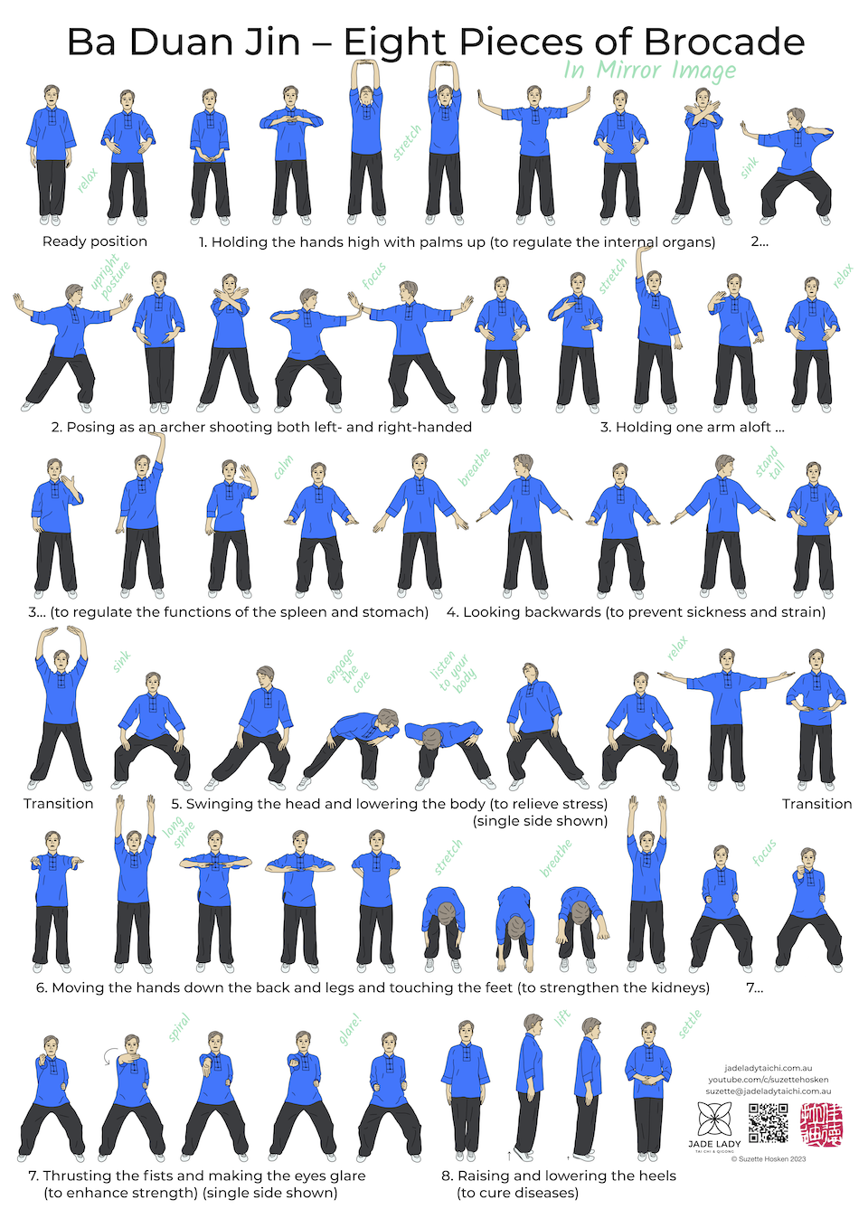 Ba Duan Jin Digital Poster